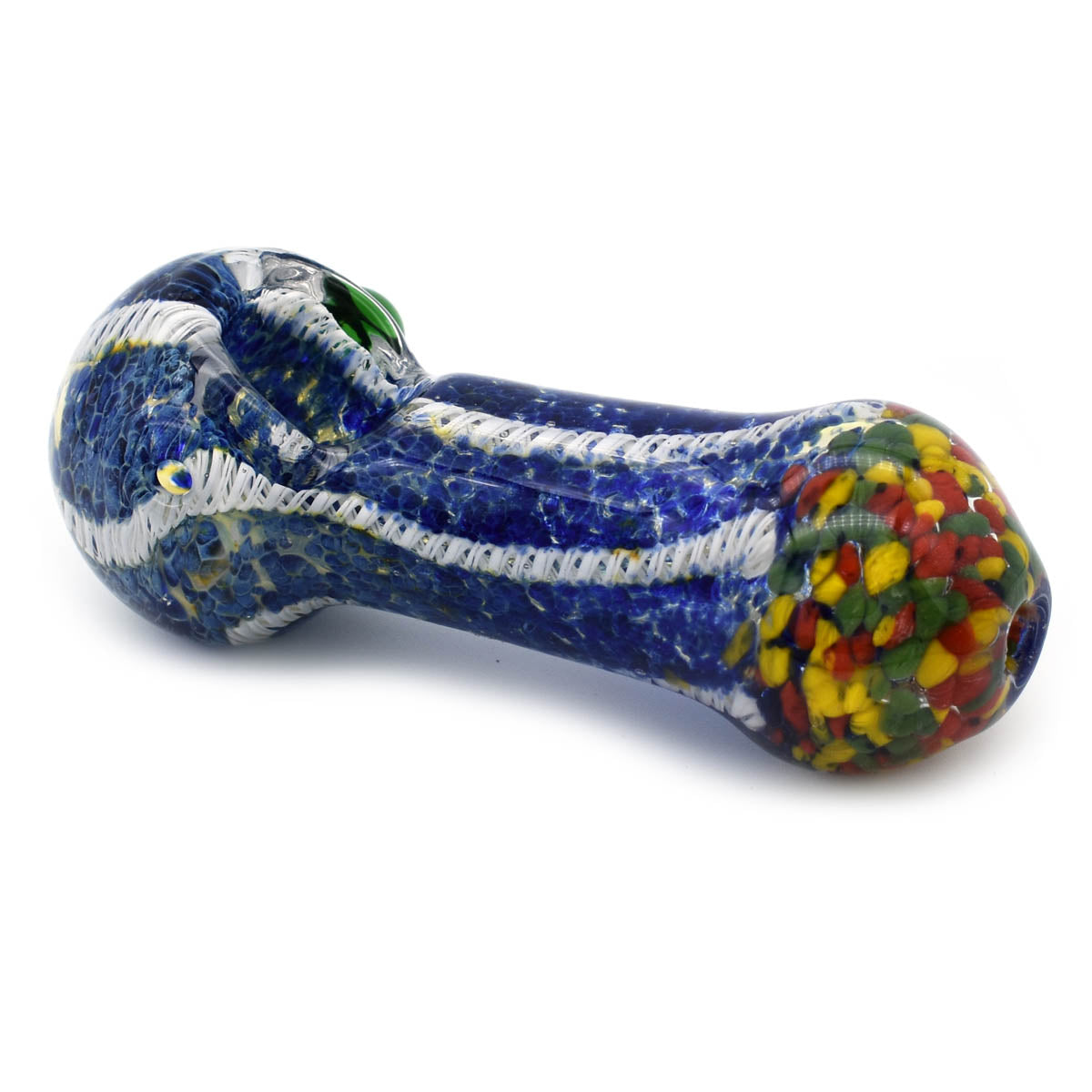 Glass Spoon Pipe - Rasta Wave – Vape Batt